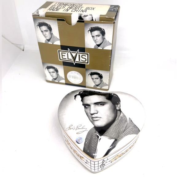 Jewelry | Elvis Presley Trinket Box Heartbreak Hotel Collectible Heart ...